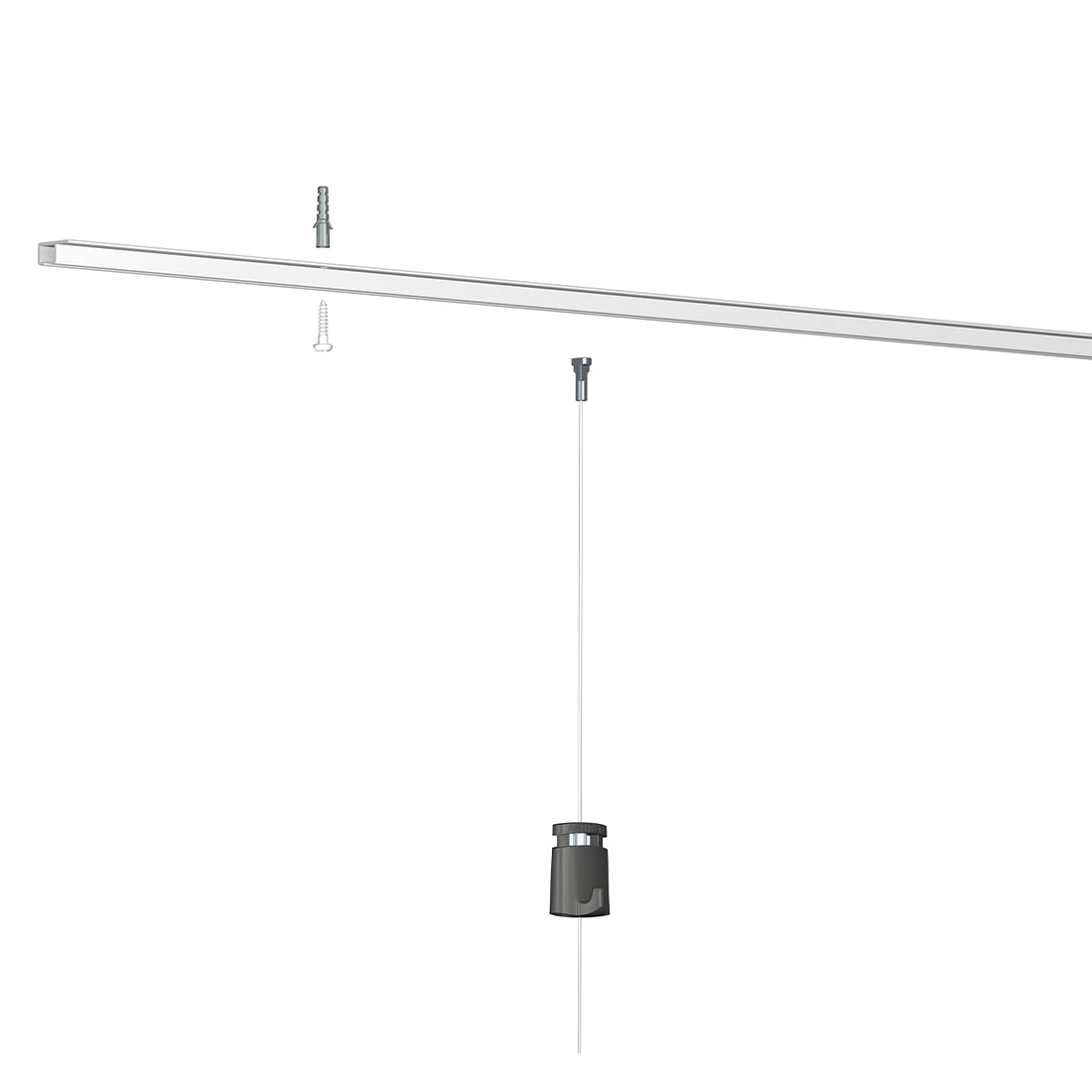 Top Rail ceiling rail for hanging pictures in a flexible way – Artiteq ...